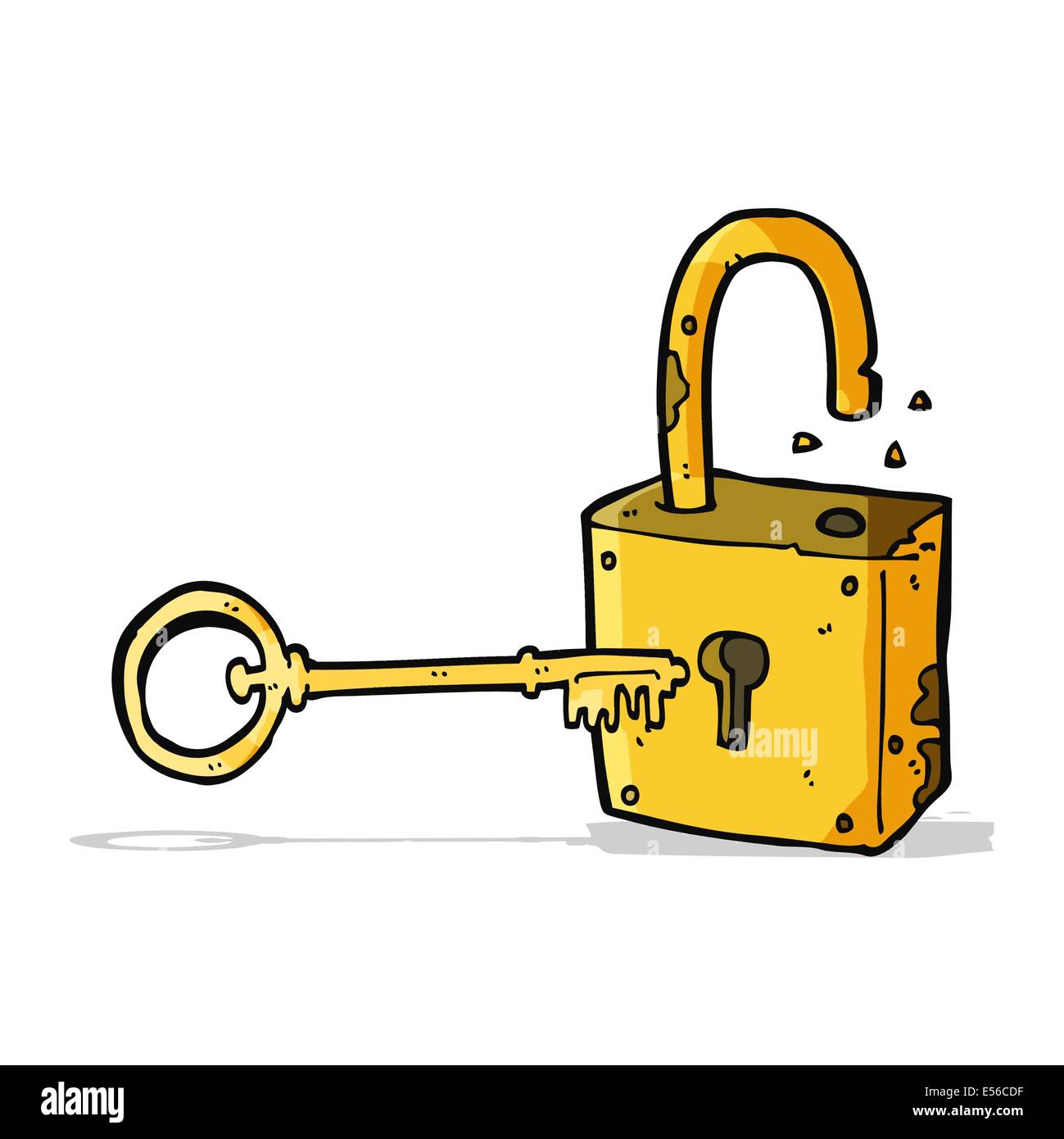 Old rusty key Stock Vector Images - Alamy