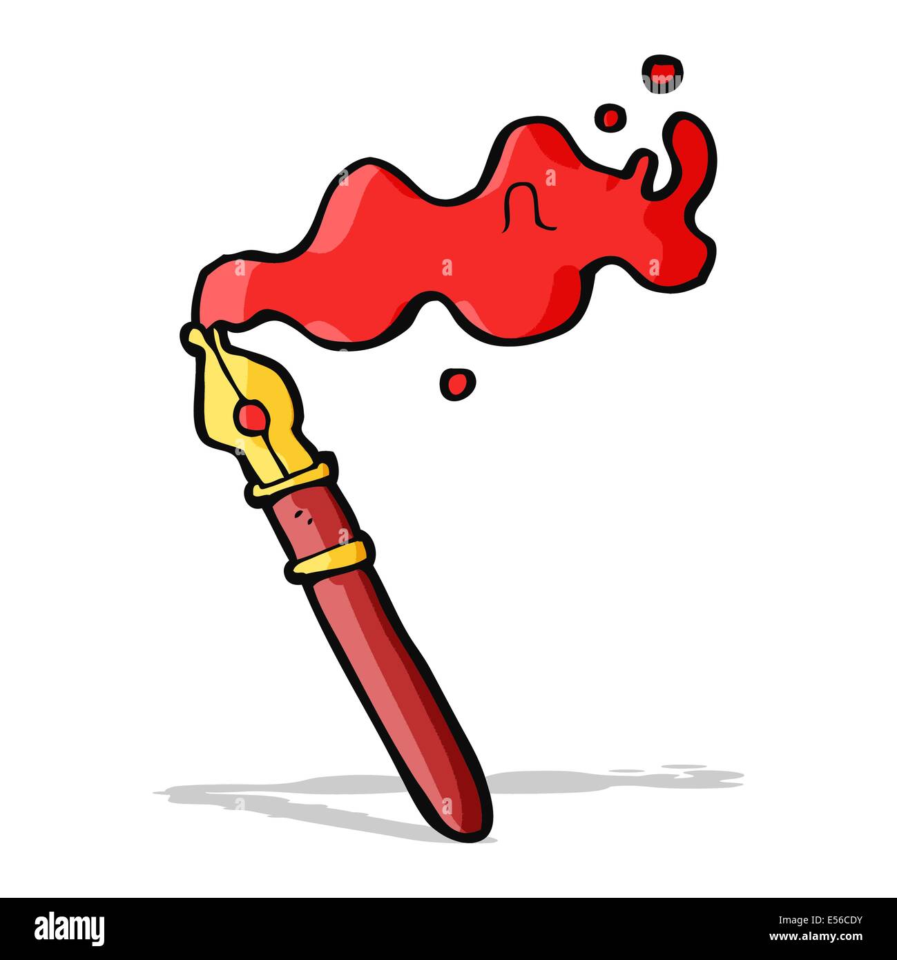 cartoon fountain pen Stock Vector Image & Art - Alamy