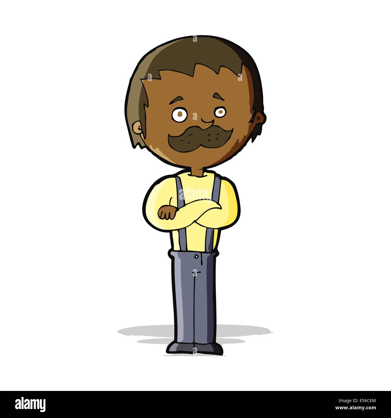 cartoon man with mustache Stock Vector Image & Art - Alamy