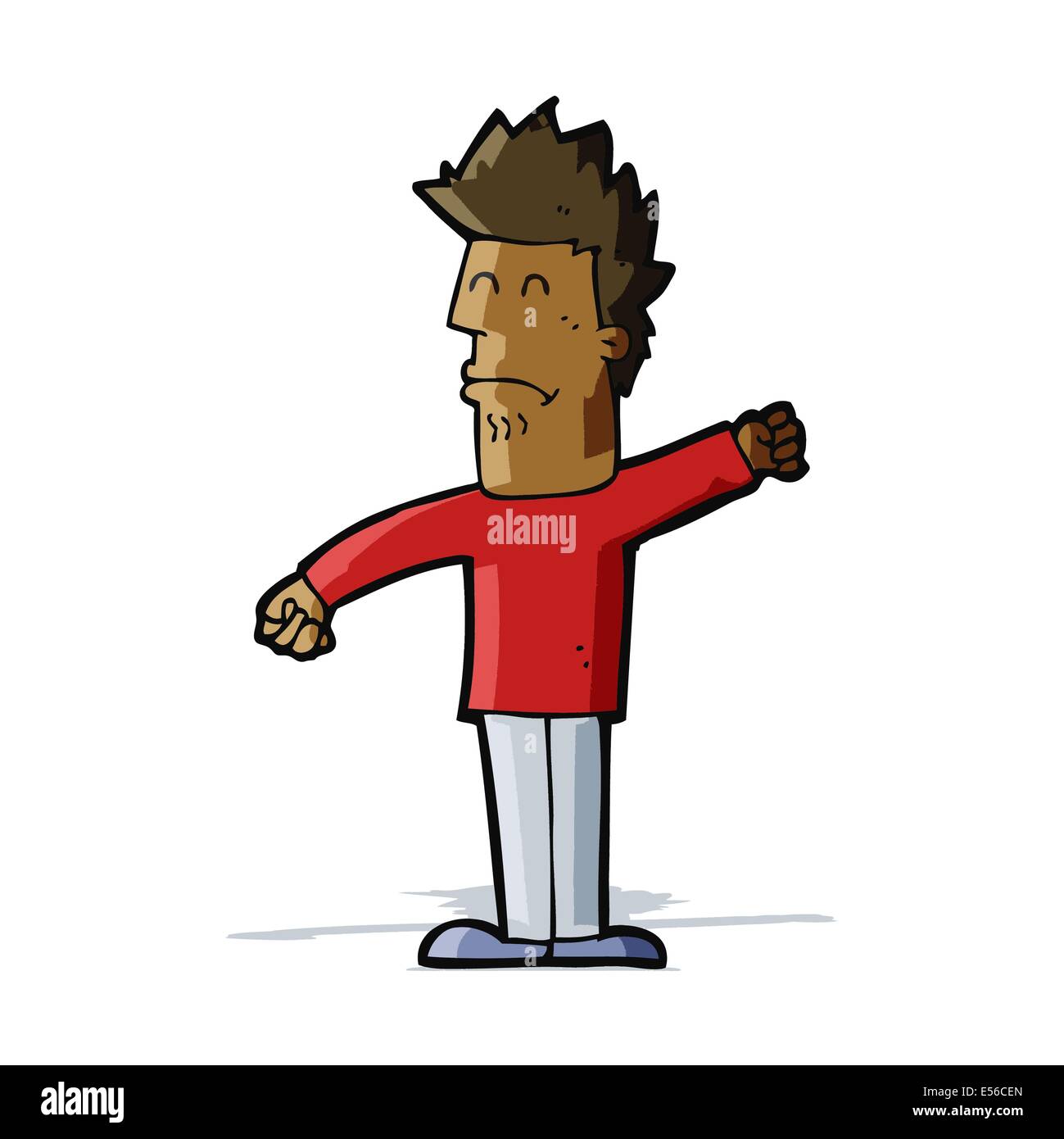 cartoon stressed man Stock Vector Image & Art - Alamy