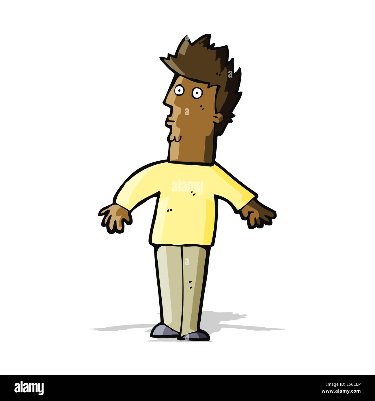 cartoon surprised man Stock Vector Image & Art - Alamy