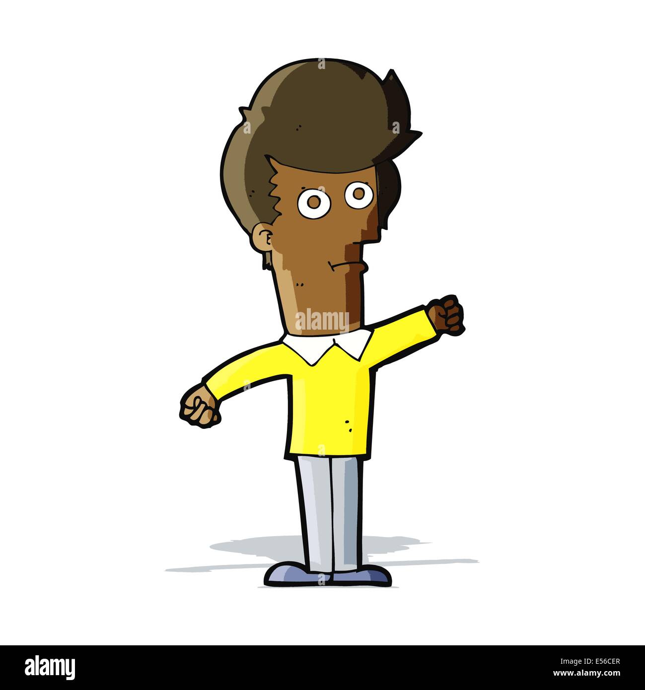 cartoon man punching Stock Vector Image & Art - Alamy