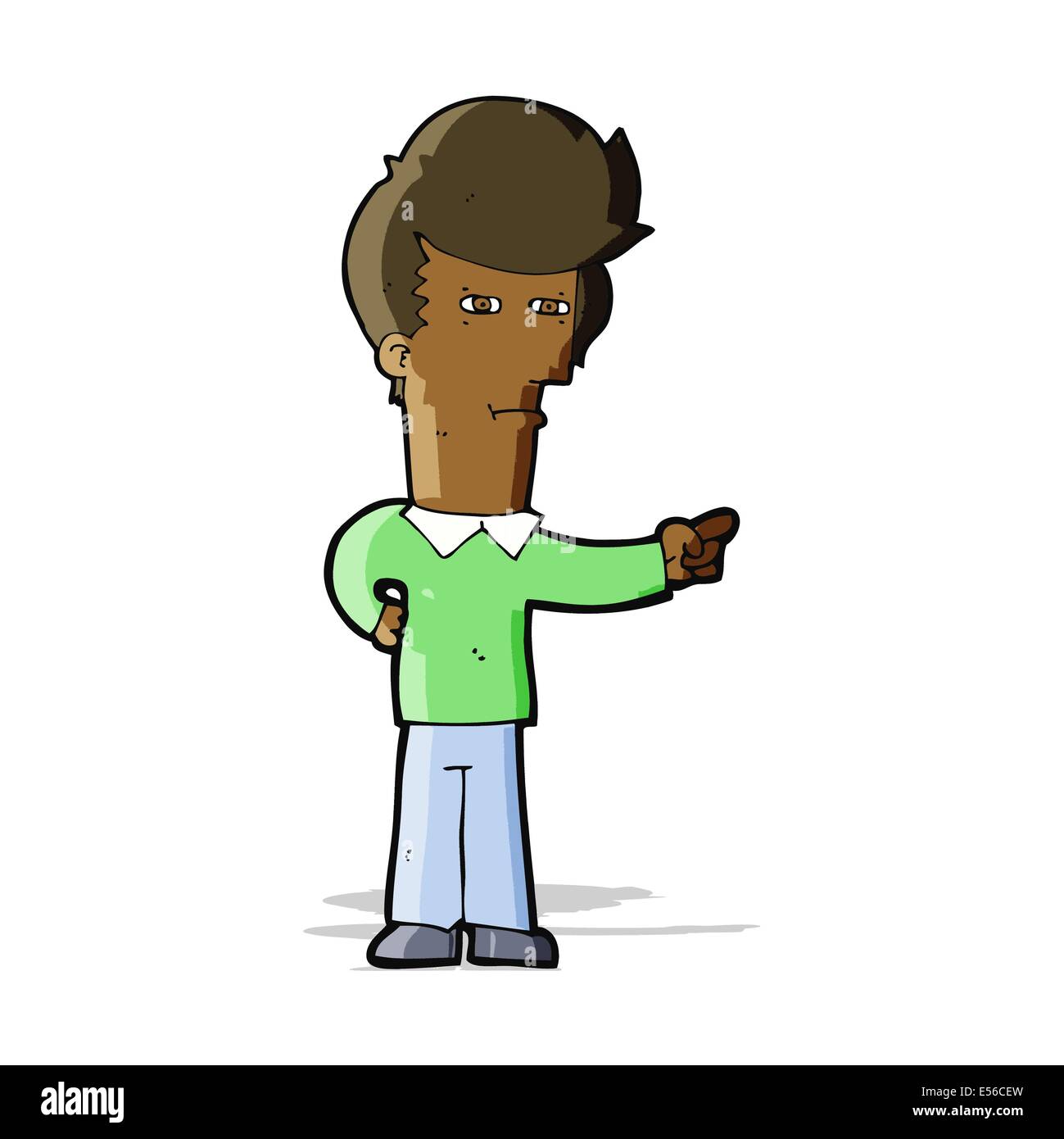 cartoon man pointing Stock Vector Image & Art - Alamy