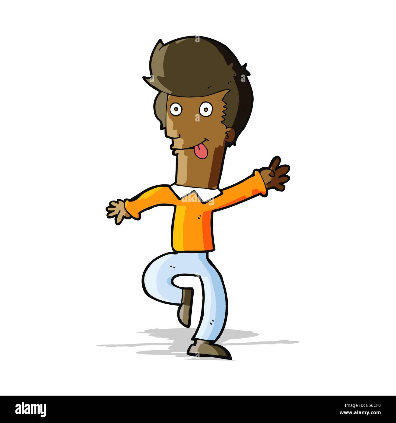 cartoon man dancing Stock Vector Image & Art - Alamy