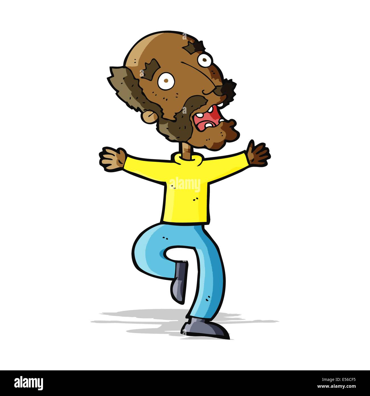 Stressed old man cartoon hi-res stock photography and images - Alamy