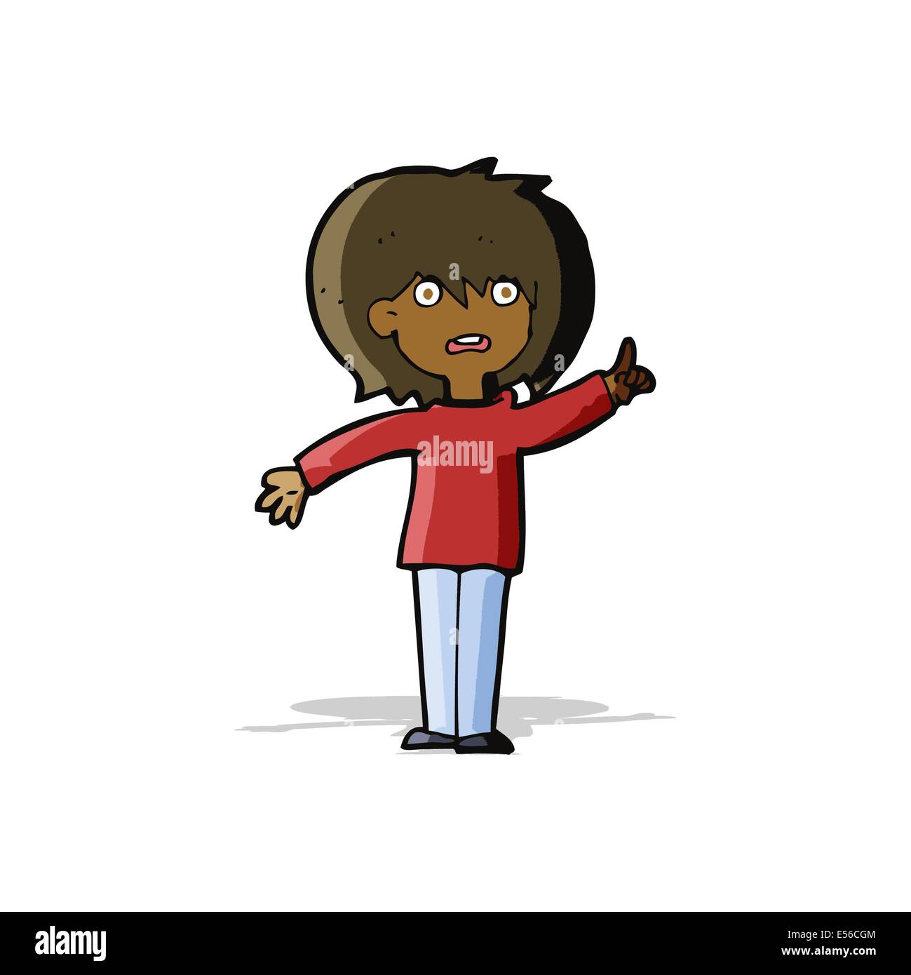 cartoon woman asking question Stock Vector Image & Art - Alamy