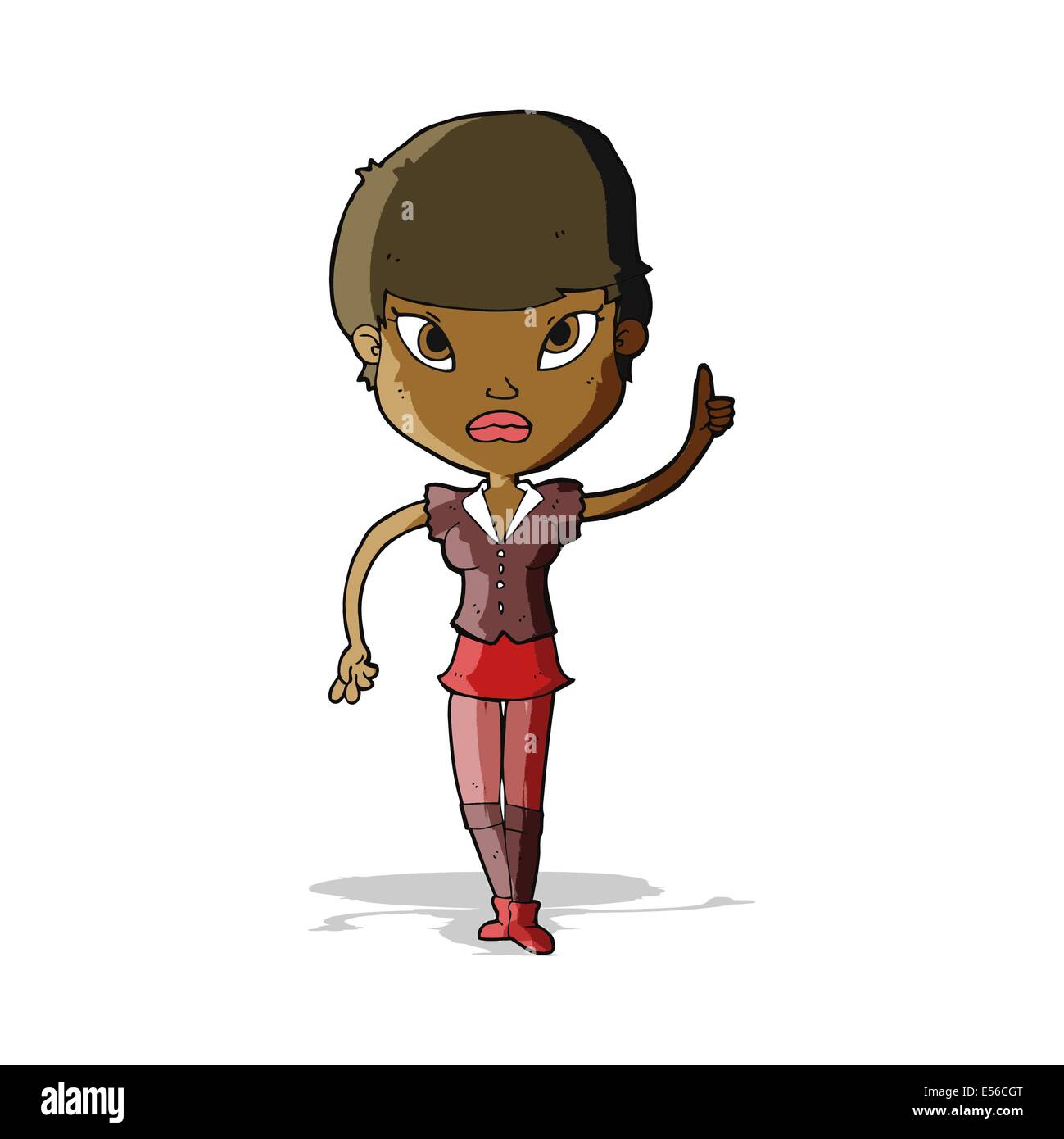 cartoon woman with idea Stock Vector Image & Art - Alamy