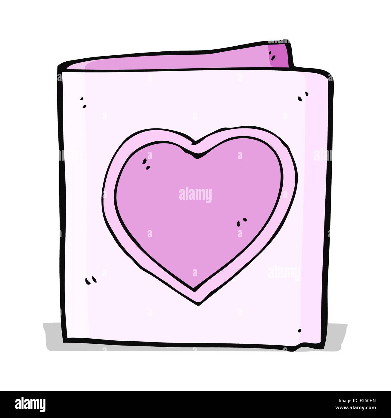 cartoon love heart card Stock Vector Image & Art - Alamy