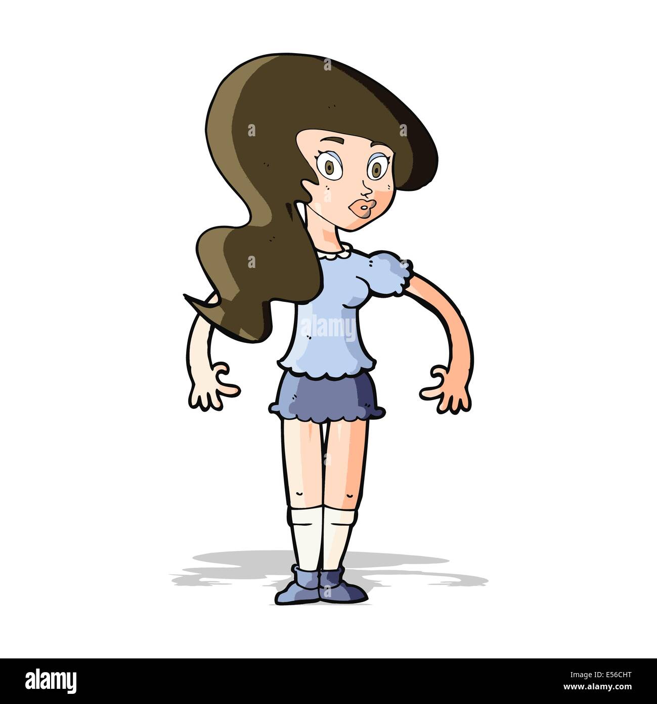 cartoon pretty woman Stock Vector Image & Art - Alamy