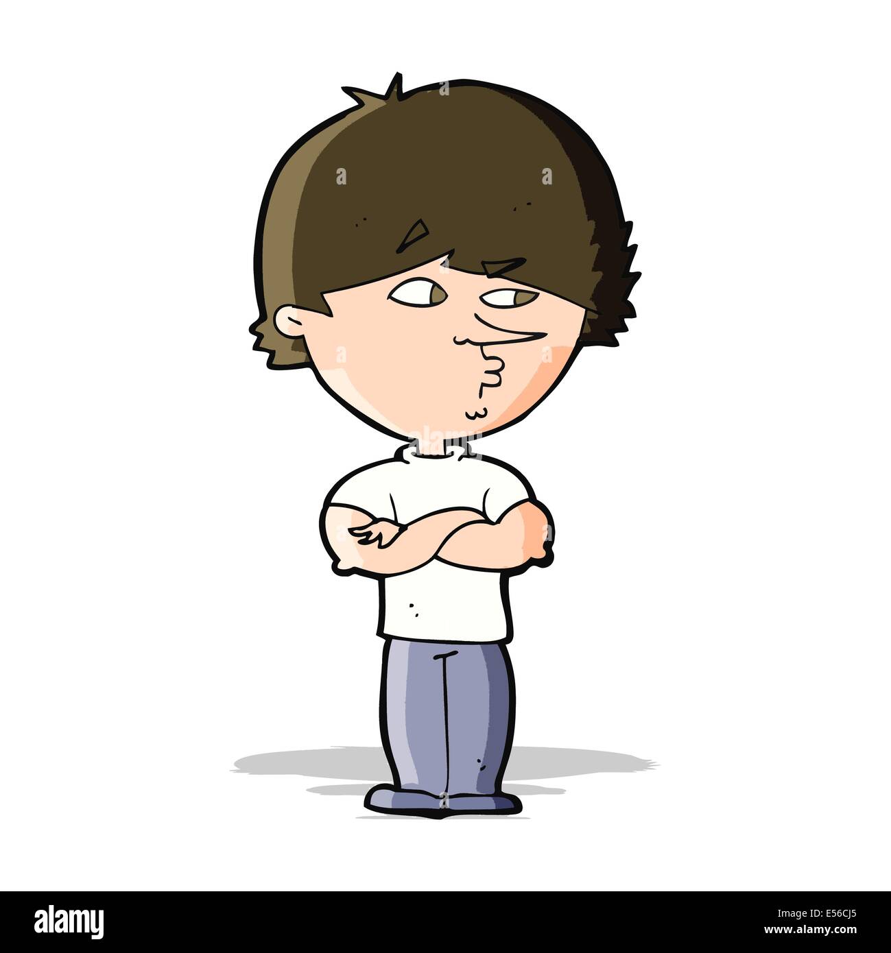 cartoon suspicious man Stock Vector Image & Art - Alamy