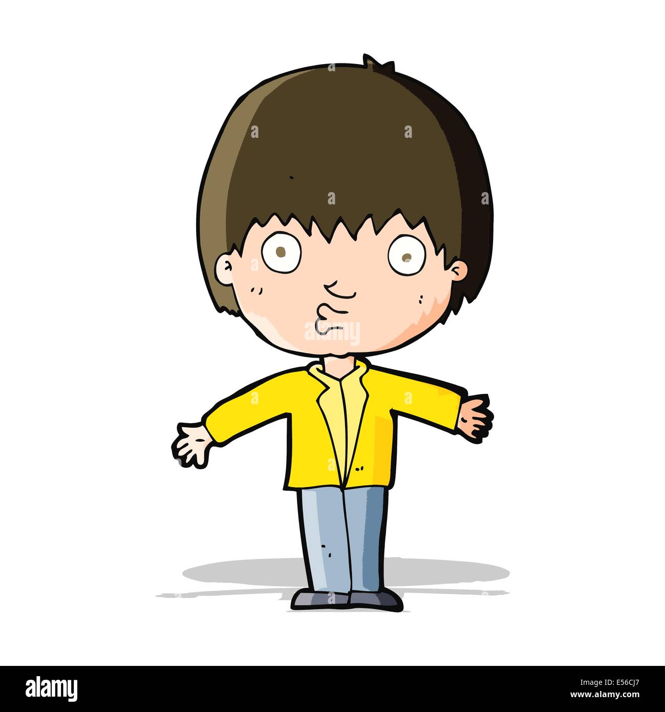 cartoon amazed boy Stock Vector Image & Art - Alamy