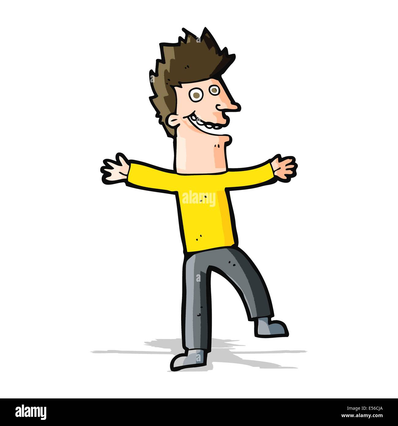 cartoon happy man Stock Vector Image & Art - Alamy
