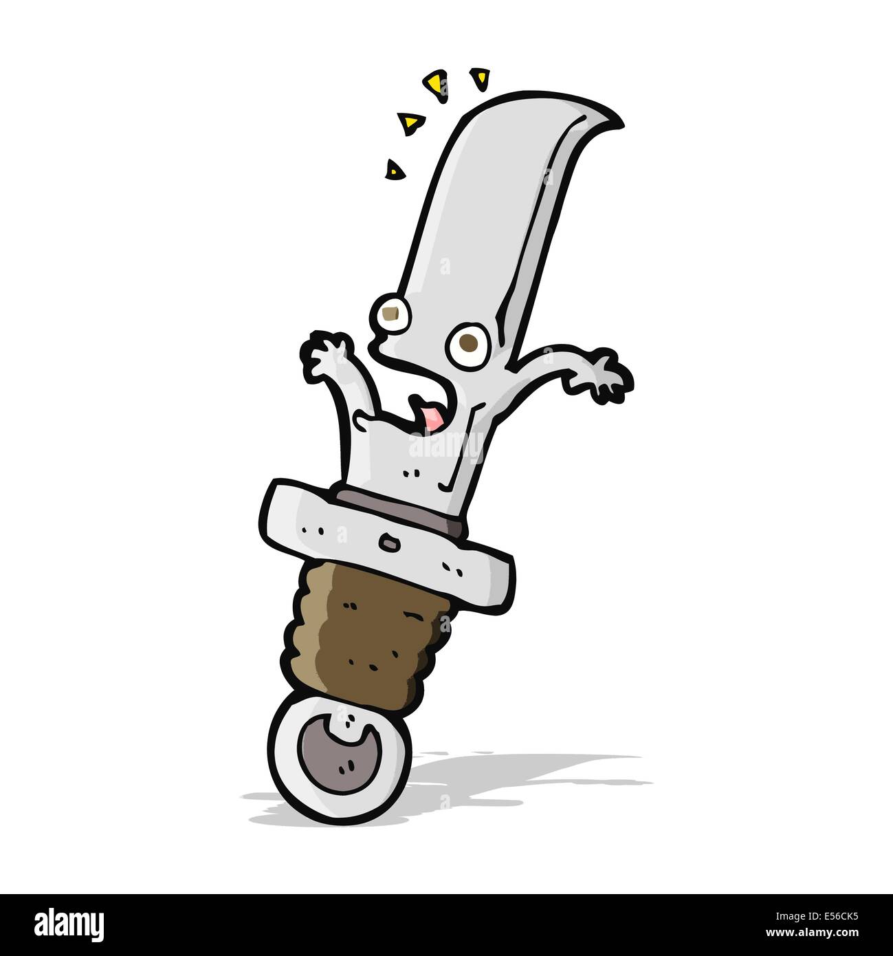 Cartoon frightened knife hi-res stock photography and images - Alamy