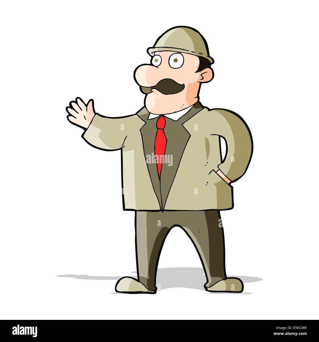 cartoon sensible businessman in bowler hat Stock Vector Image & Art - Alamy