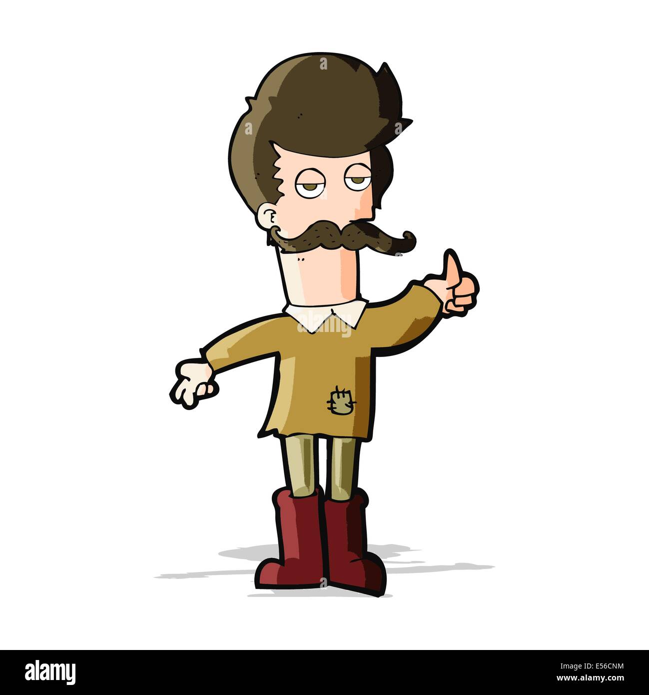 cartoon old man in poor clothes Stock Vector Image & Art - Alamy