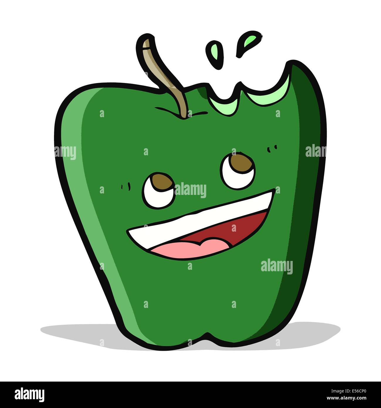 happy apple cartoon Stock Vector Image & Art - Alamy