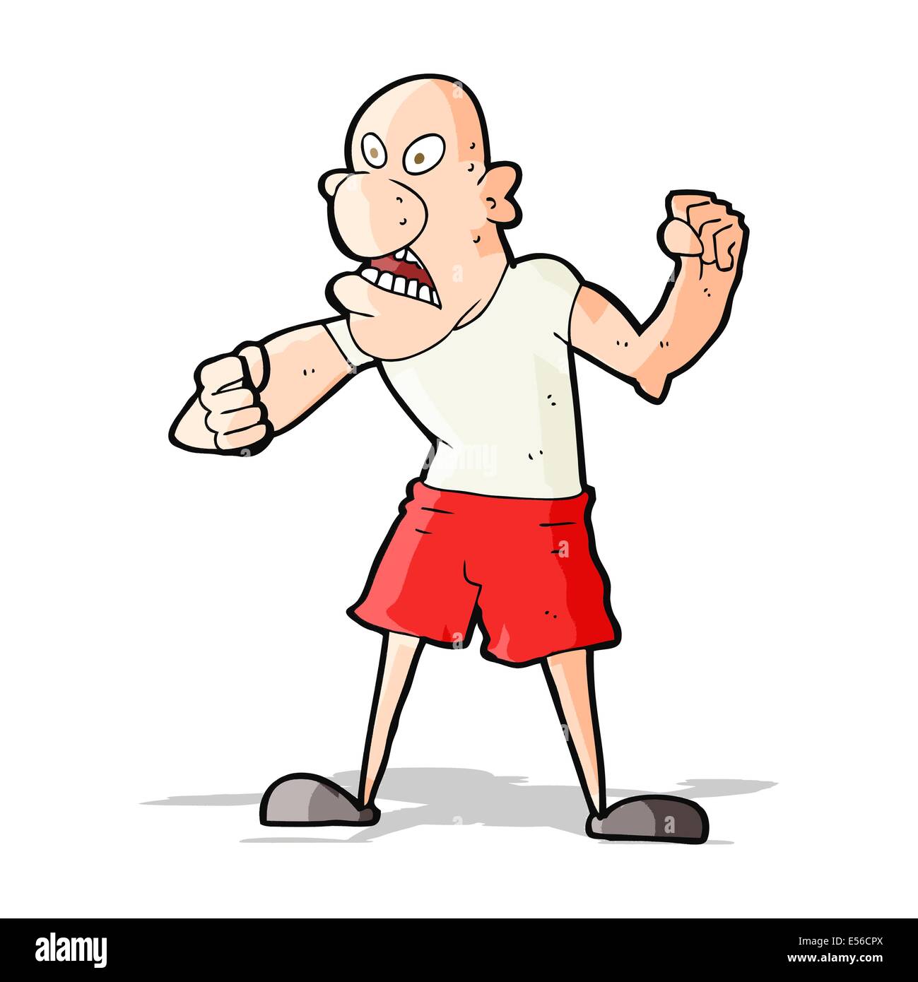 cartoon violent man Stock Vector Image & Art - Alamy