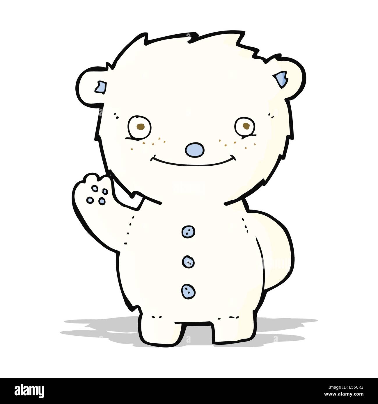 cartoon waving polar bear Stock Vector Image & Art - Alamy