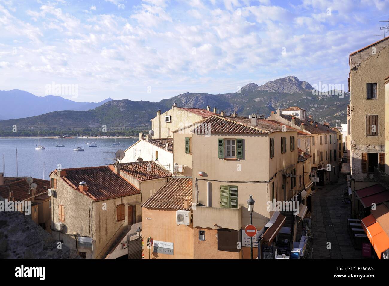 Calvi, Corse, France, panorama of the town Stock Photo - Alamy