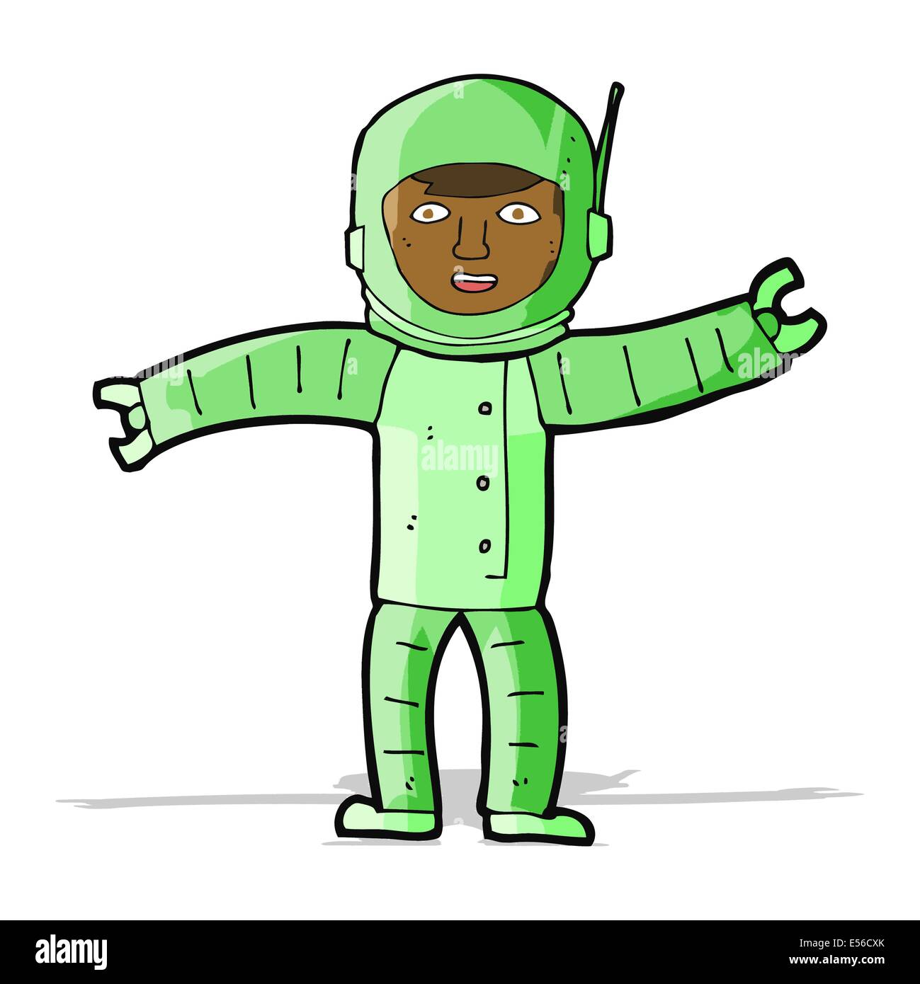 cartoon space man Stock Vector Image & Art - Alamy