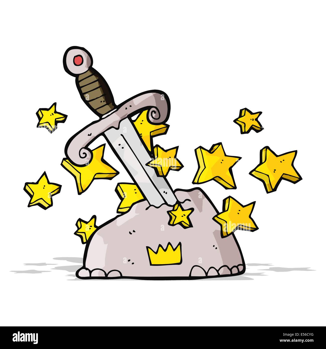Sword in the stone Cut Out Stock Images & Pictures - Alamy