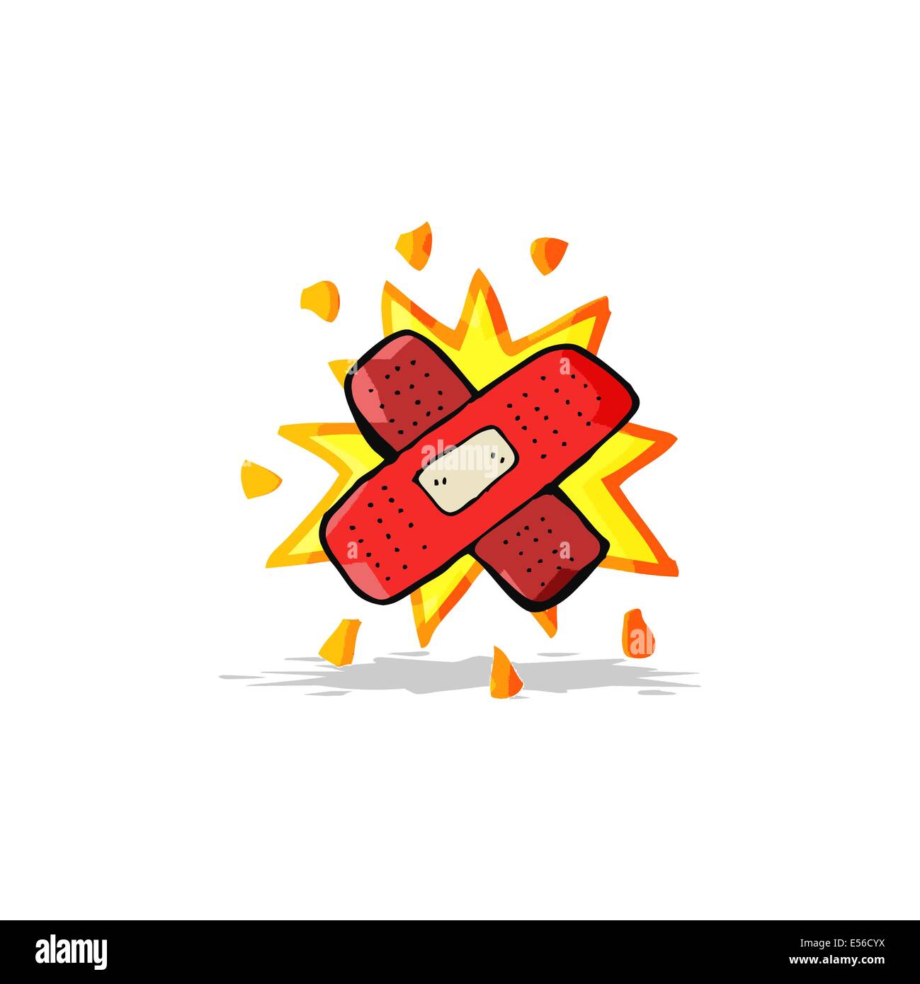 Cartoon plaster Cut Out Stock Images & Pictures - Alamy