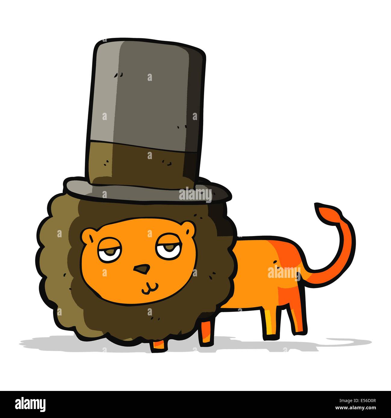 cartoon lion in top hat Stock Vector Image & Art - Alamy