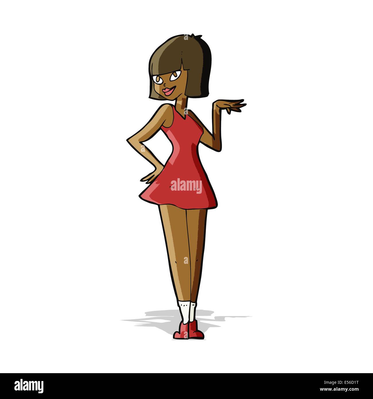 cartoon pretty woman Stock Vector Image & Art - Alamy