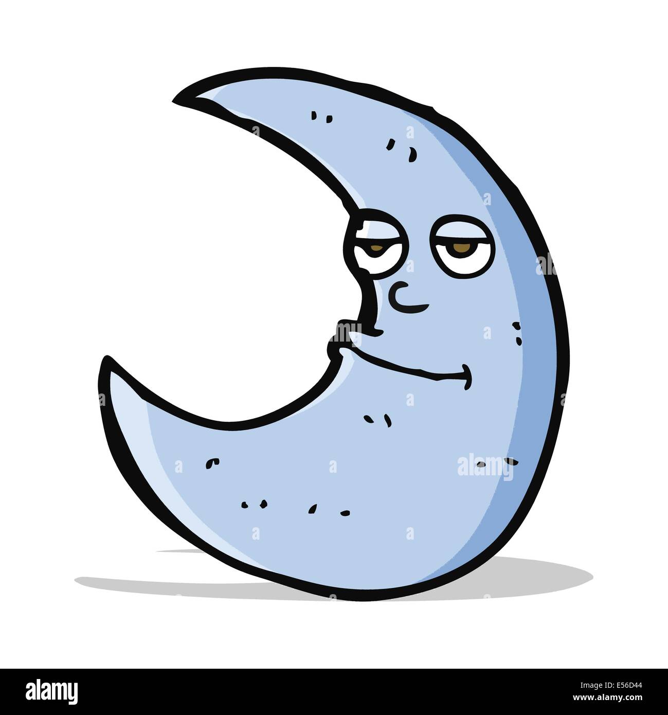 happy cartoon moon Stock Vector Image & Art - Alamy