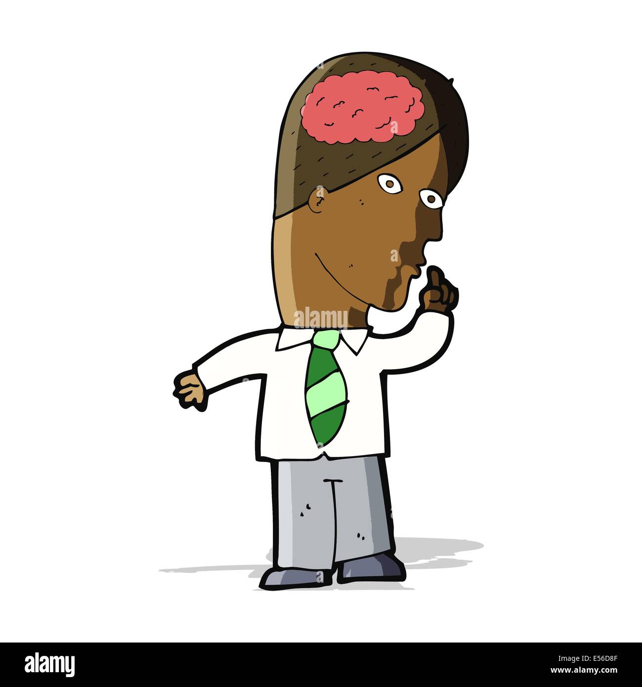 Cartoon illustration funny man huge Cut Out Stock Images & Pictures - Alamy