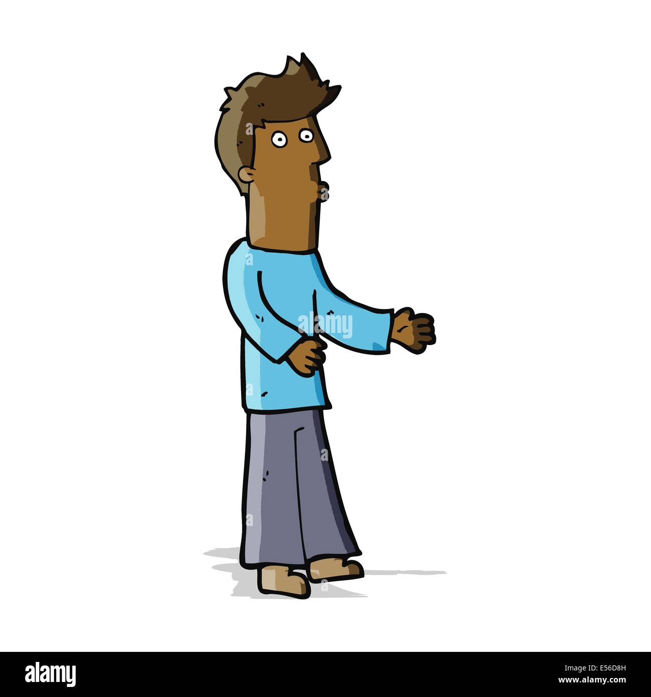 cartoon man explaining Stock Vector Image & Art - Alamy