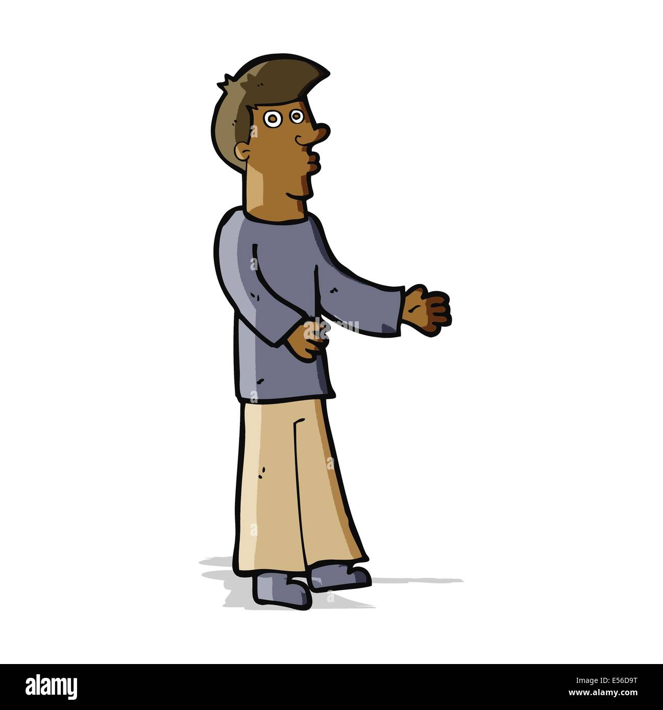 cartoon curious man Stock Vector Image & Art - Alamy