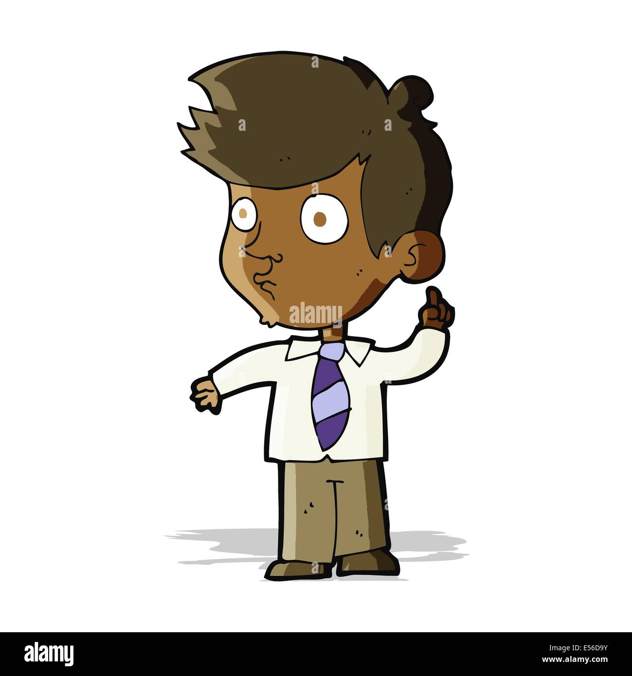 Cartoon boy asking question hi-res stock photography and images - Alamy