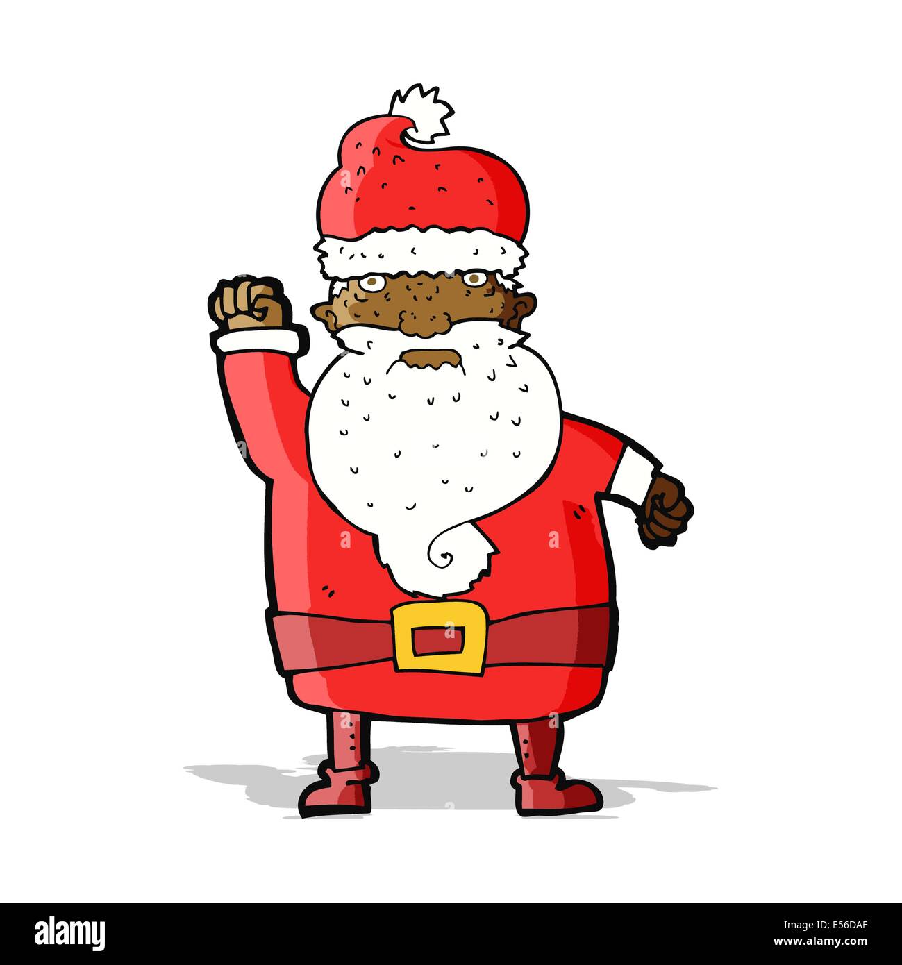 cartoon angry santa claus Stock Vector Image & Art - Alamy