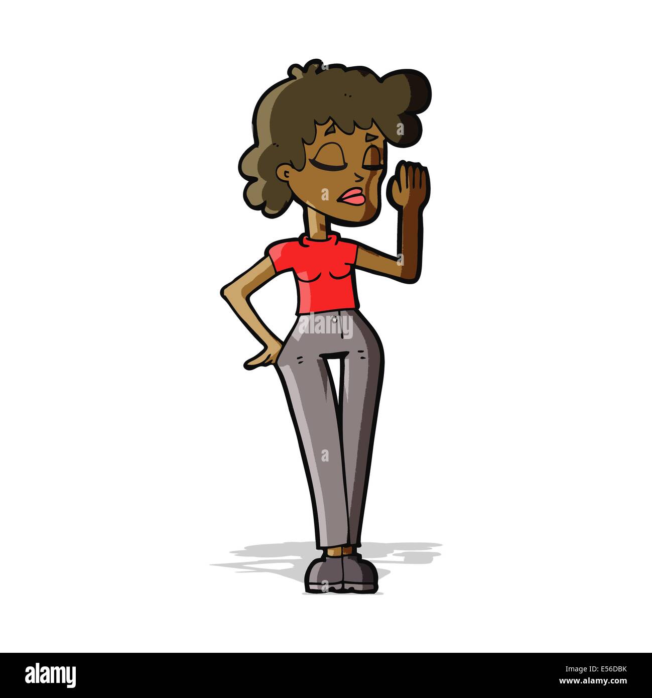 Cartoon woman ignoring hi-res stock photography and images - Alamy