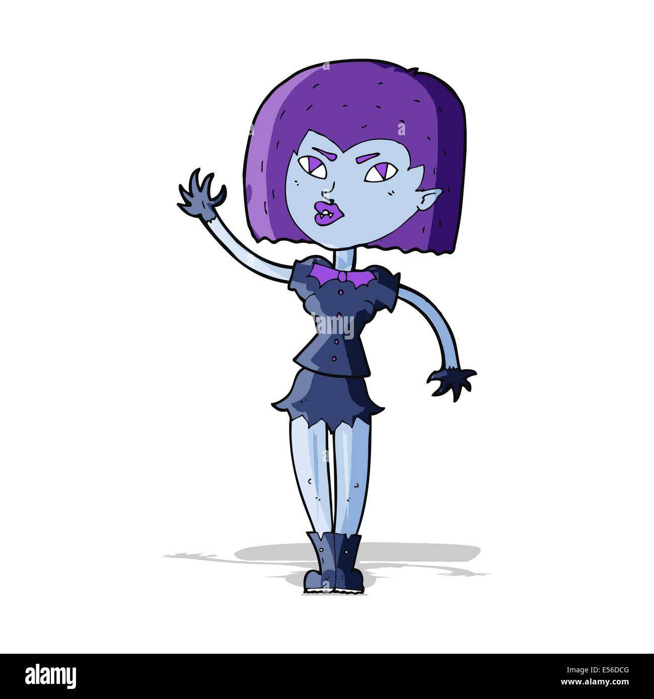 cartoon pretty vampire girl Stock Vector Image & Art - Alamy