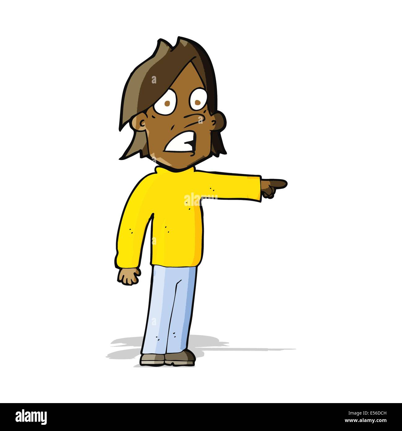Funny surprised man pointing Stock Vector Images - Alamy