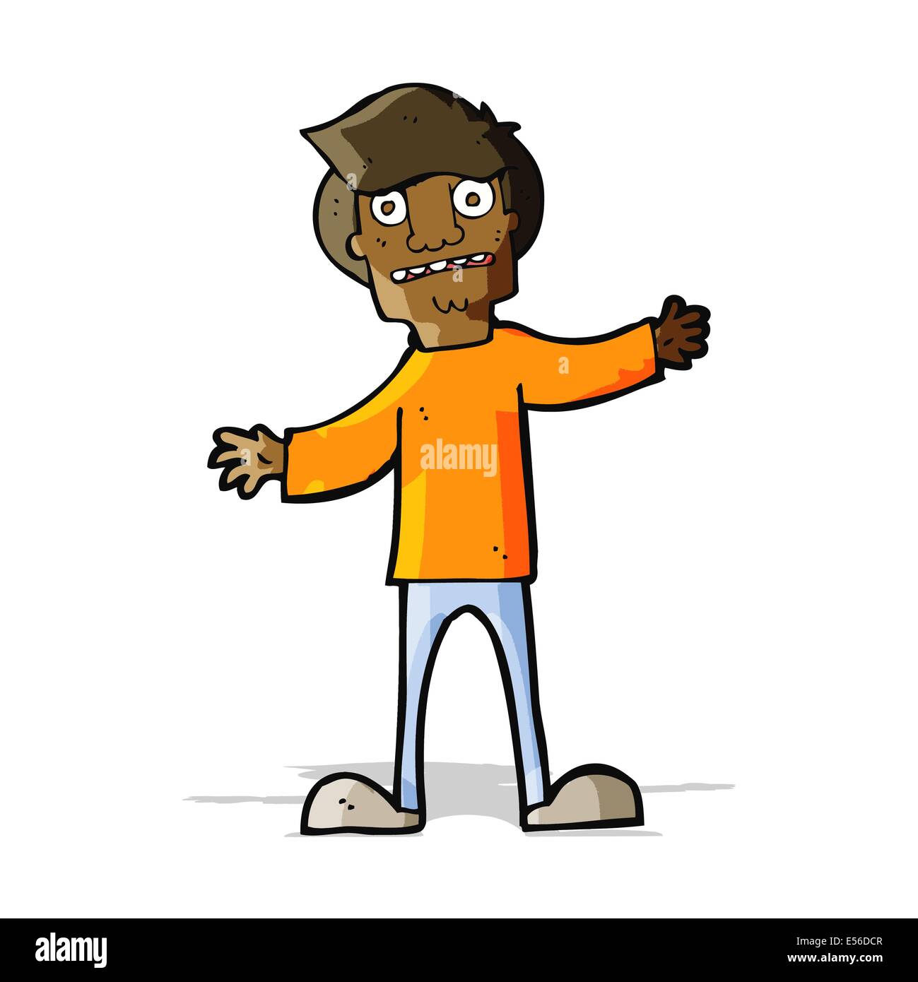 cartoon surprised man Stock Vector Image & Art - Alamy