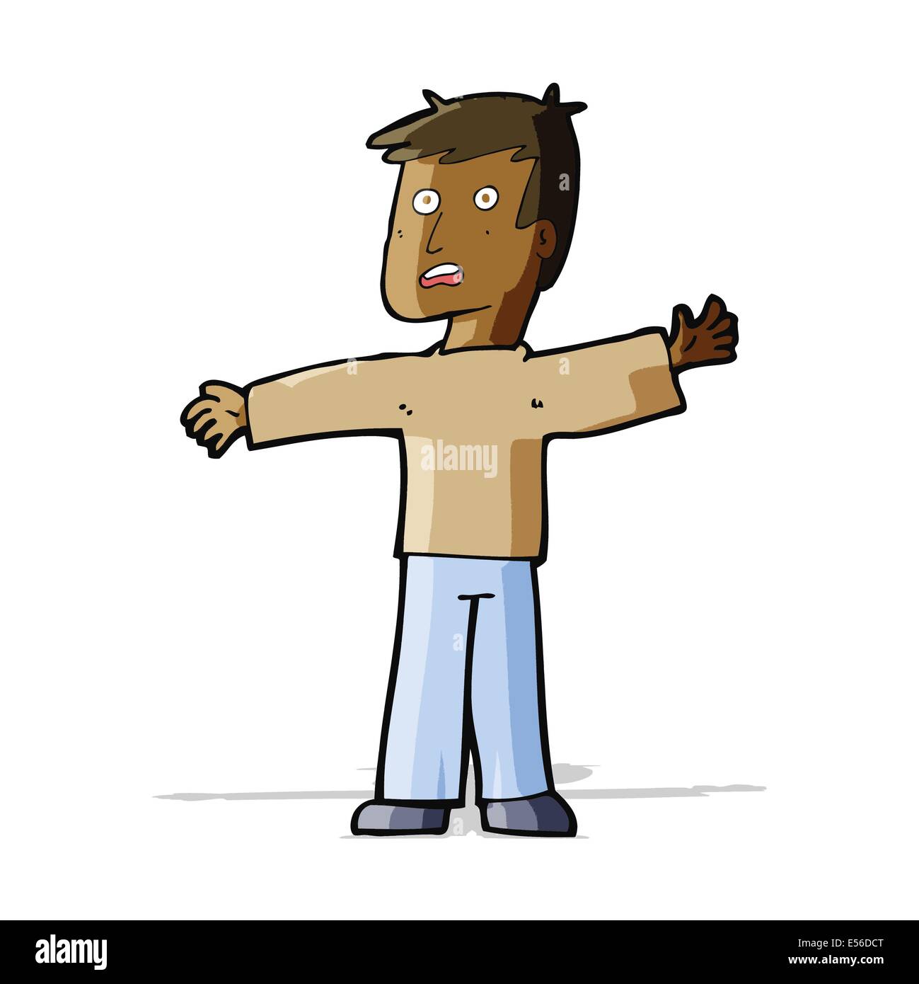 cartoon surprised man Stock Vector Image & Art - Alamy