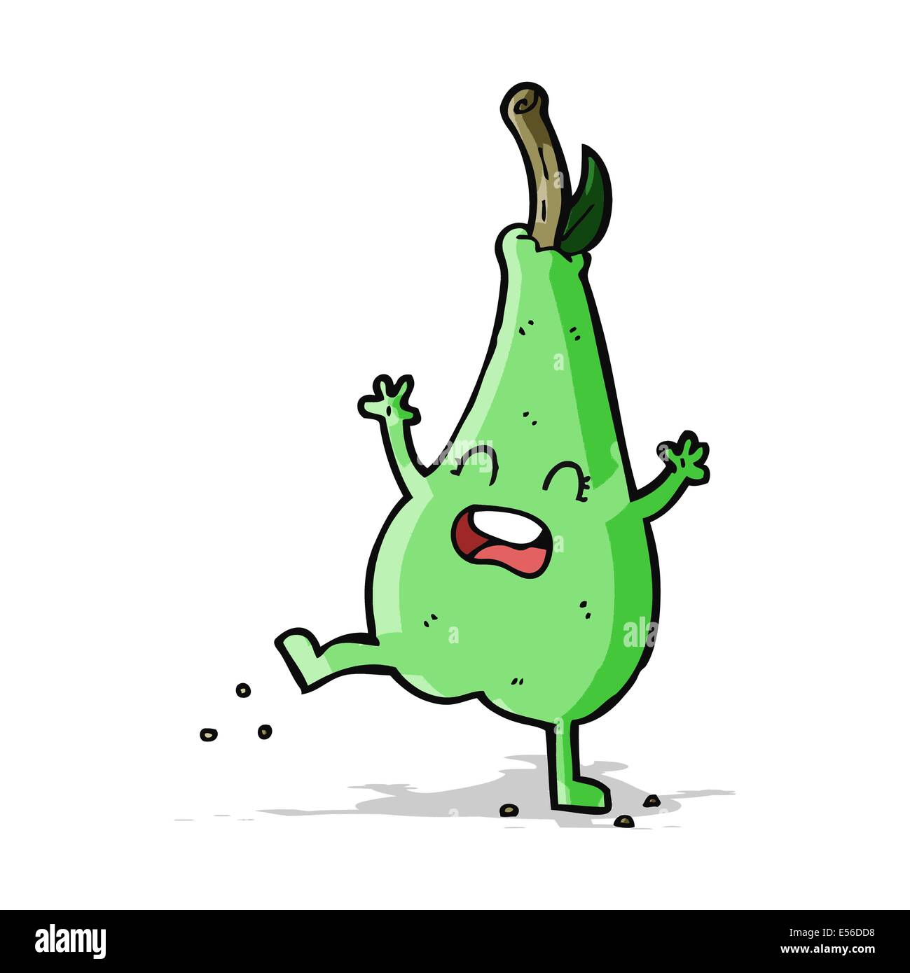 cartoon happy dancing pear Stock Vector Image & Art - Alamy