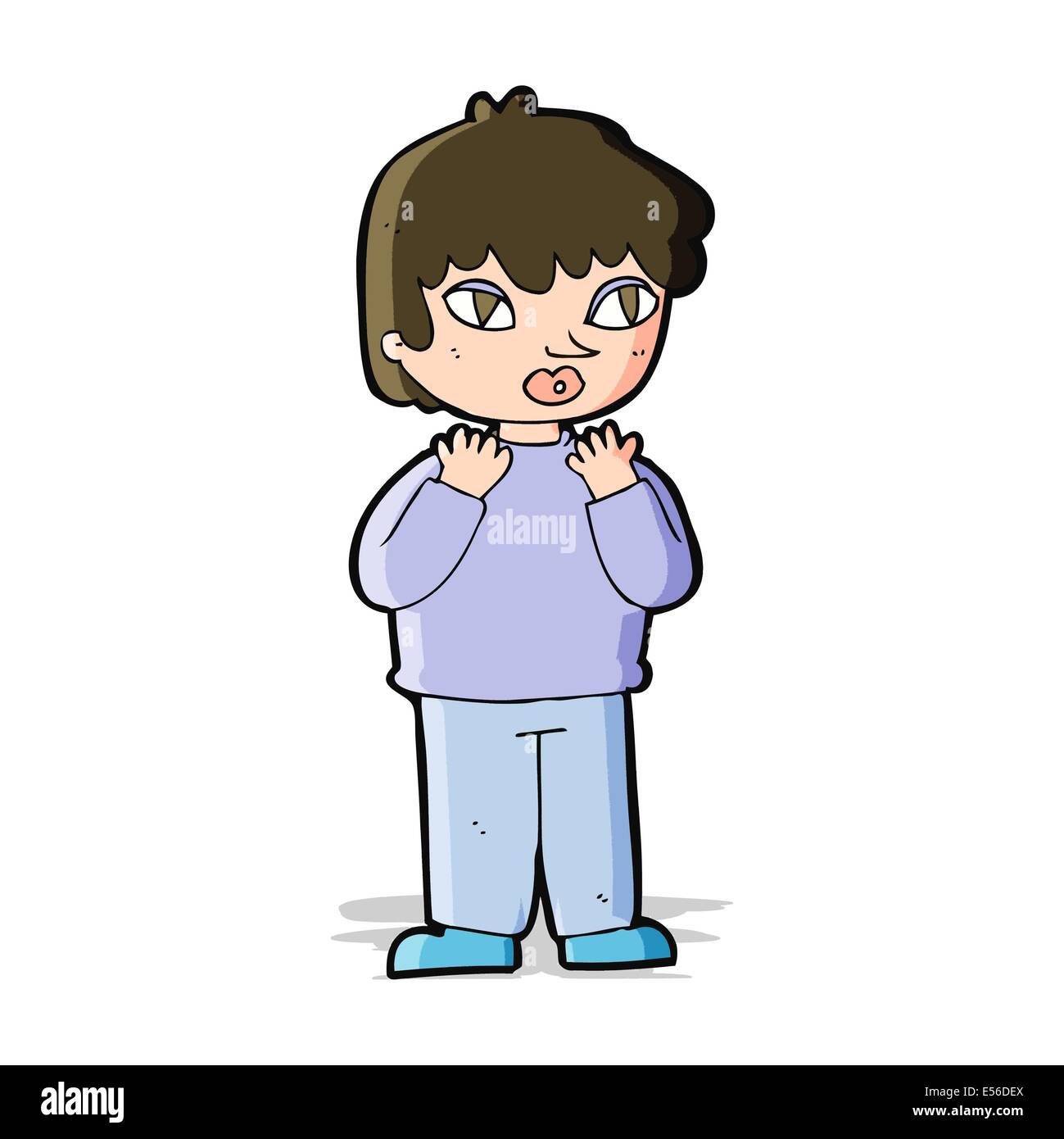 cartoon worried person Stock Vector Image & Art - Alamy