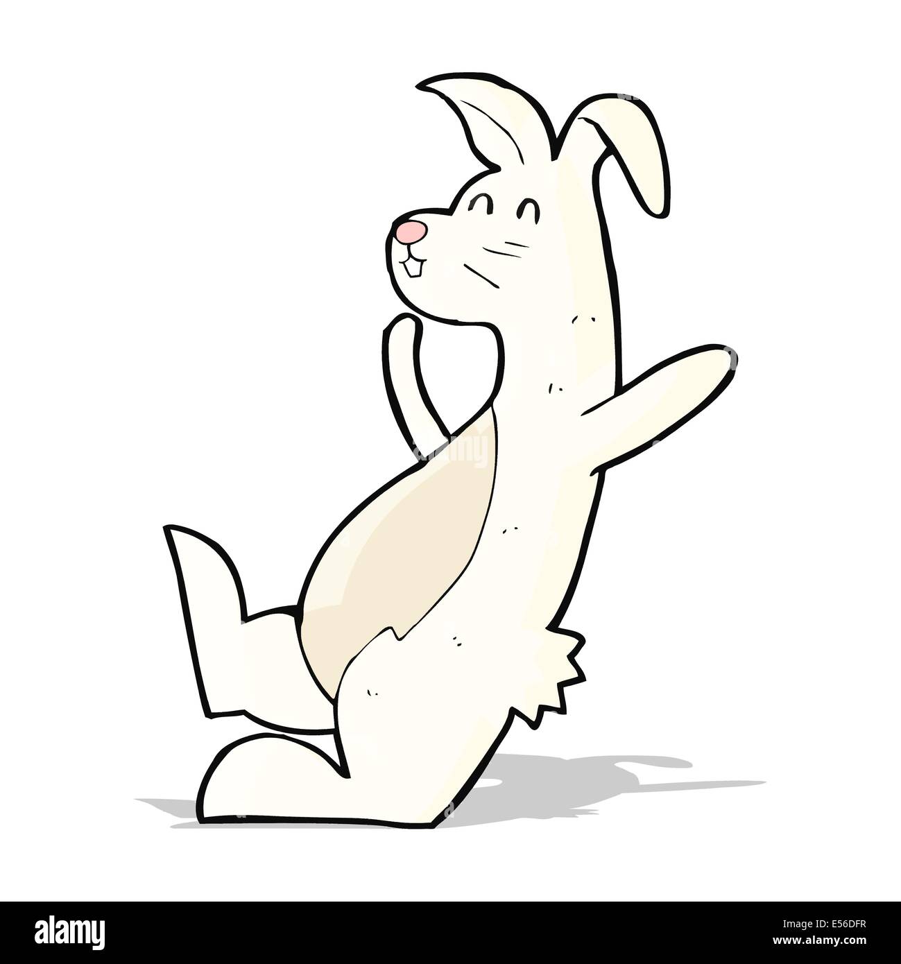 cartoon white rabbit Stock Vector Image & Art - Alamy