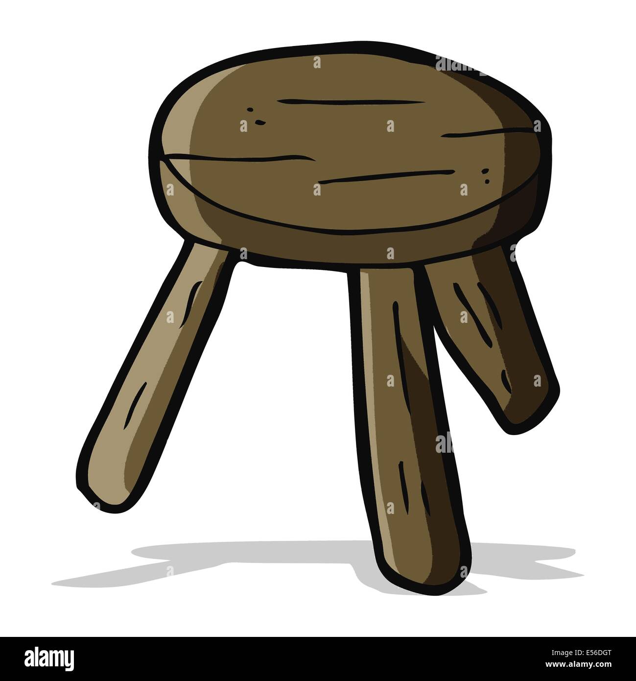 cartoon wooden stool Stock Vector Image & Art - Alamy
