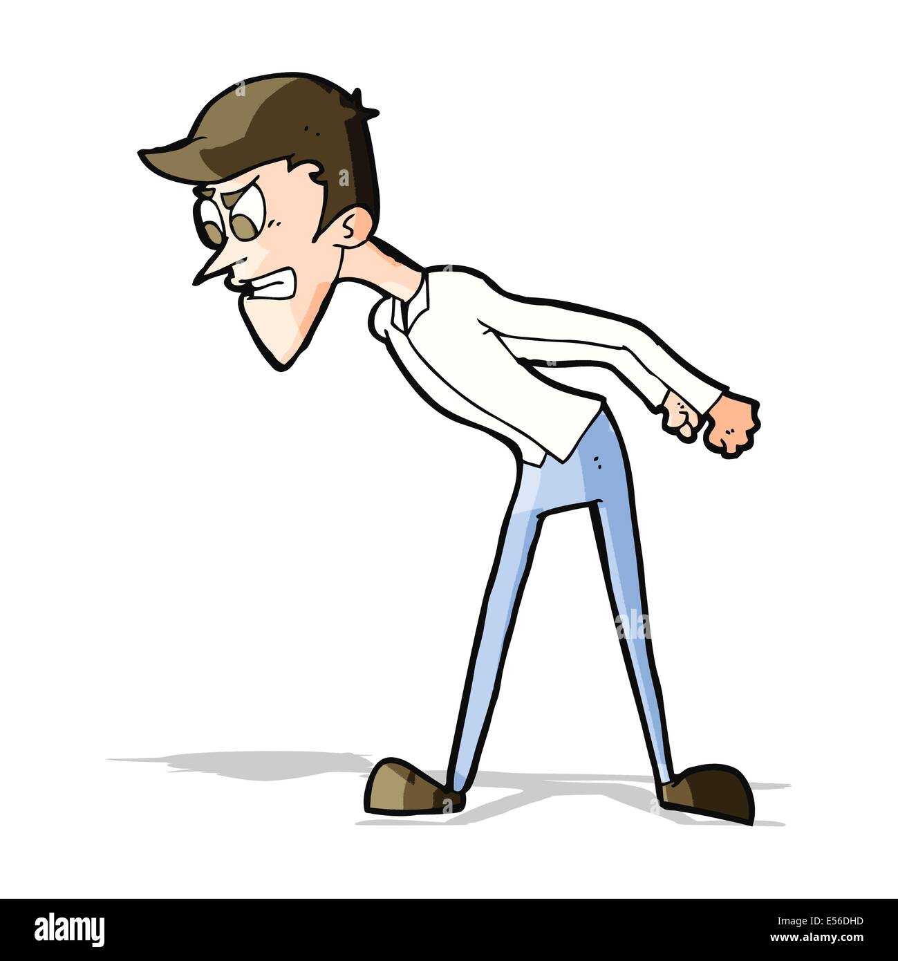 cartoon angry man Stock Vector Image & Art - Alamy