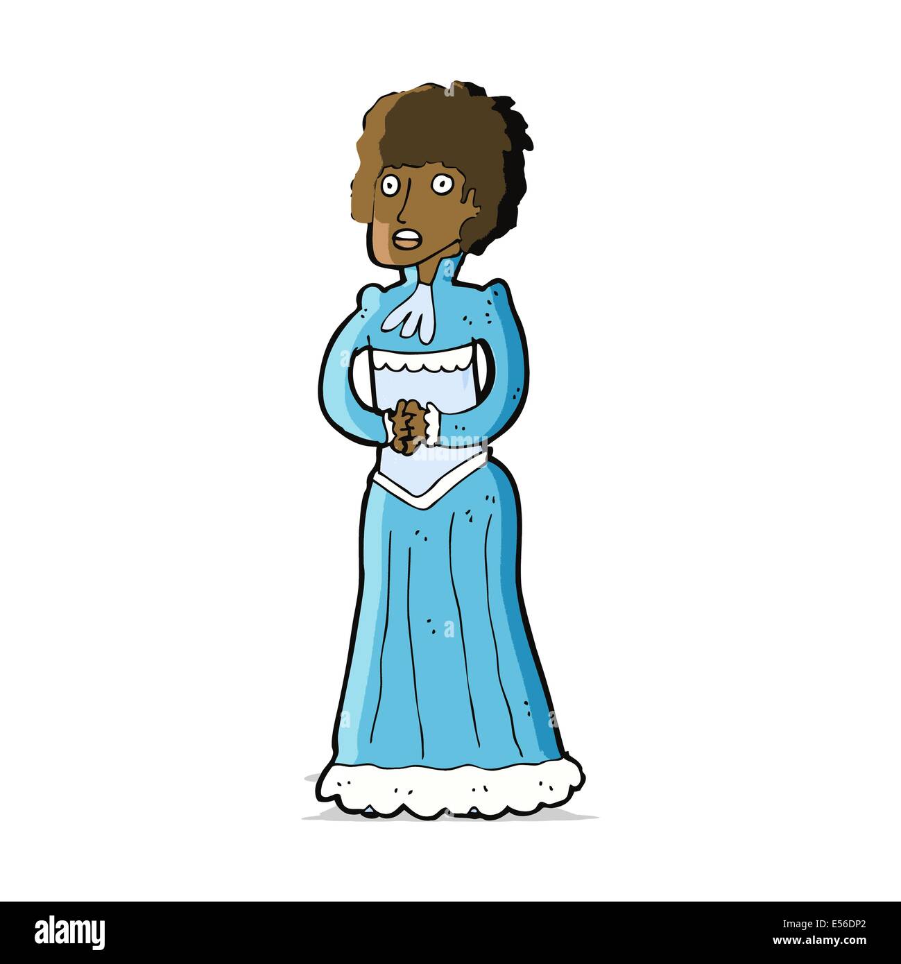 cartoon shocked victorian woman Stock Vector Image & Art - Alamy