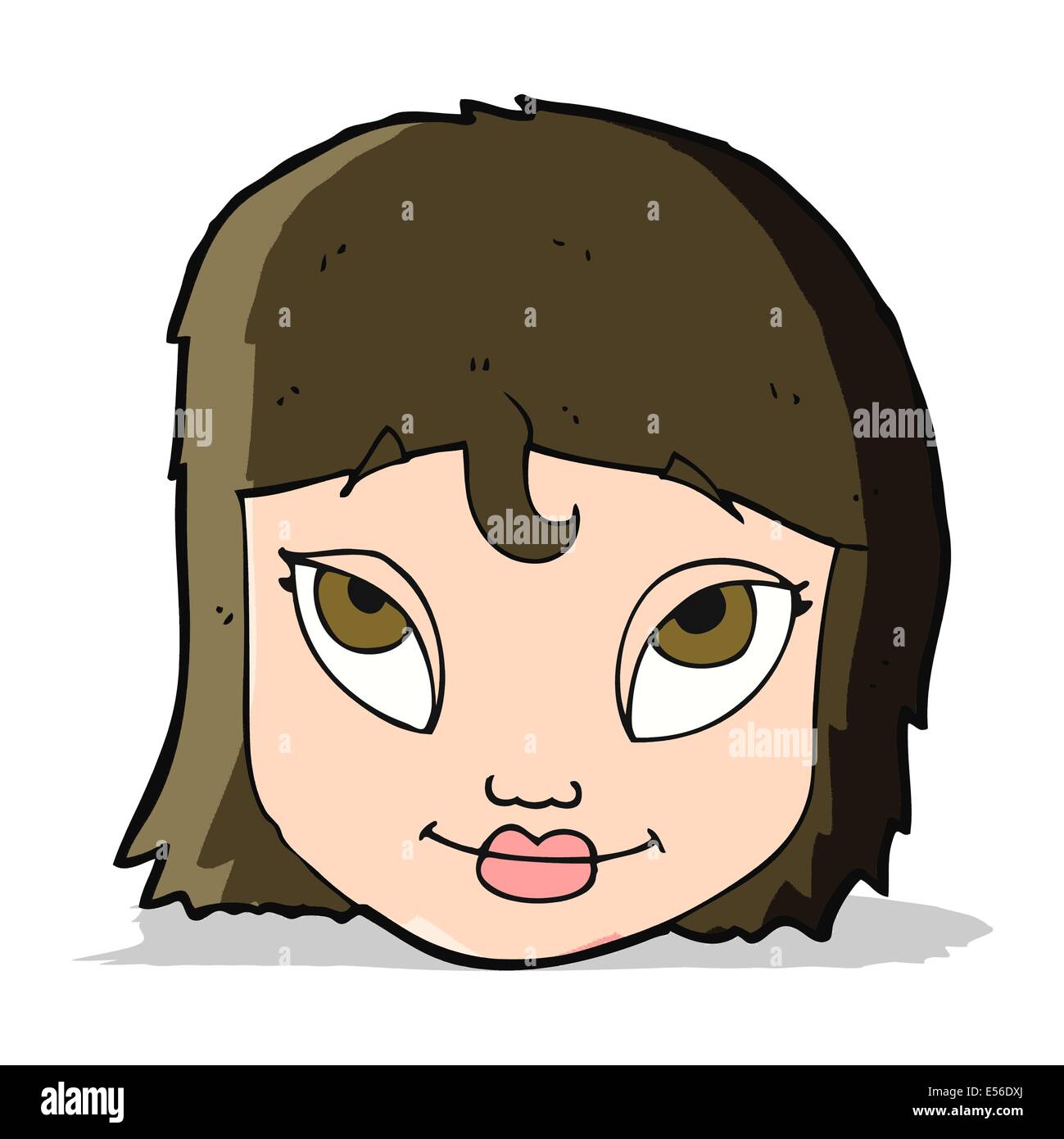 cartoon woman smiling Stock Vector Image & Art - Alamy