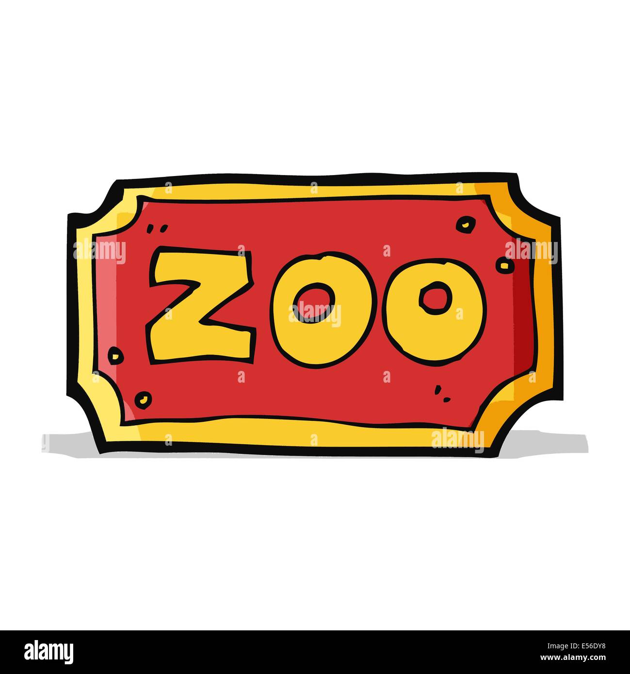 cartoon zoo sign Stock Vector Image & Art - Alamy
