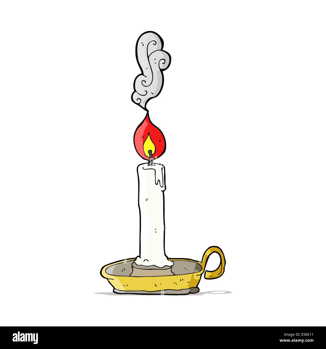 cartoon burning candle Stock Vector Image & Art - Alamy