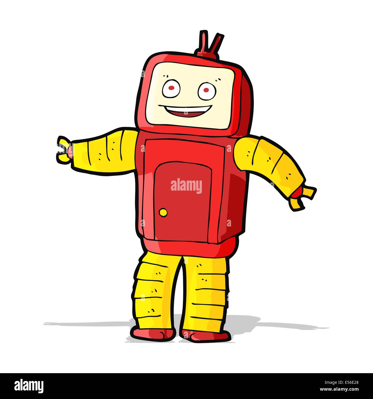 cartoon funny robot Stock Vector Image & Art - Alamy