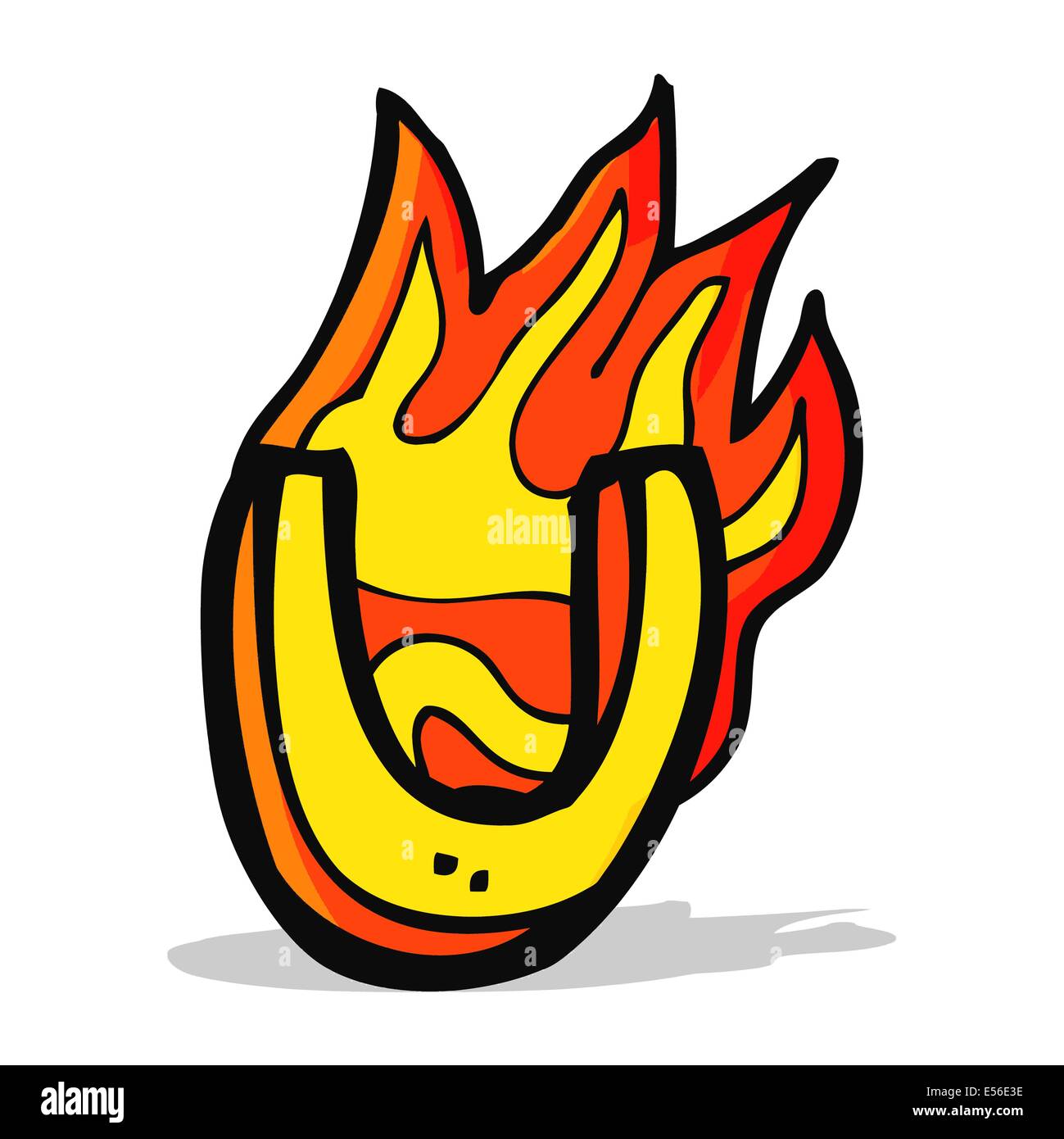 cartoon flaming letter Stock Vector Image & Art - Alamy